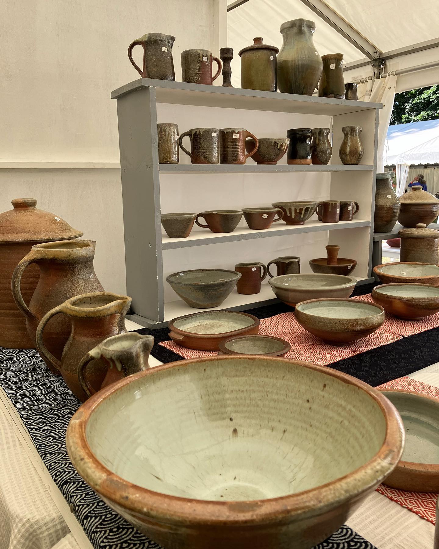 Brigitte Colleaux and Jane Cairns in Celebrating Ceramics , Waterperry Gardens, Oxford | Thames ...